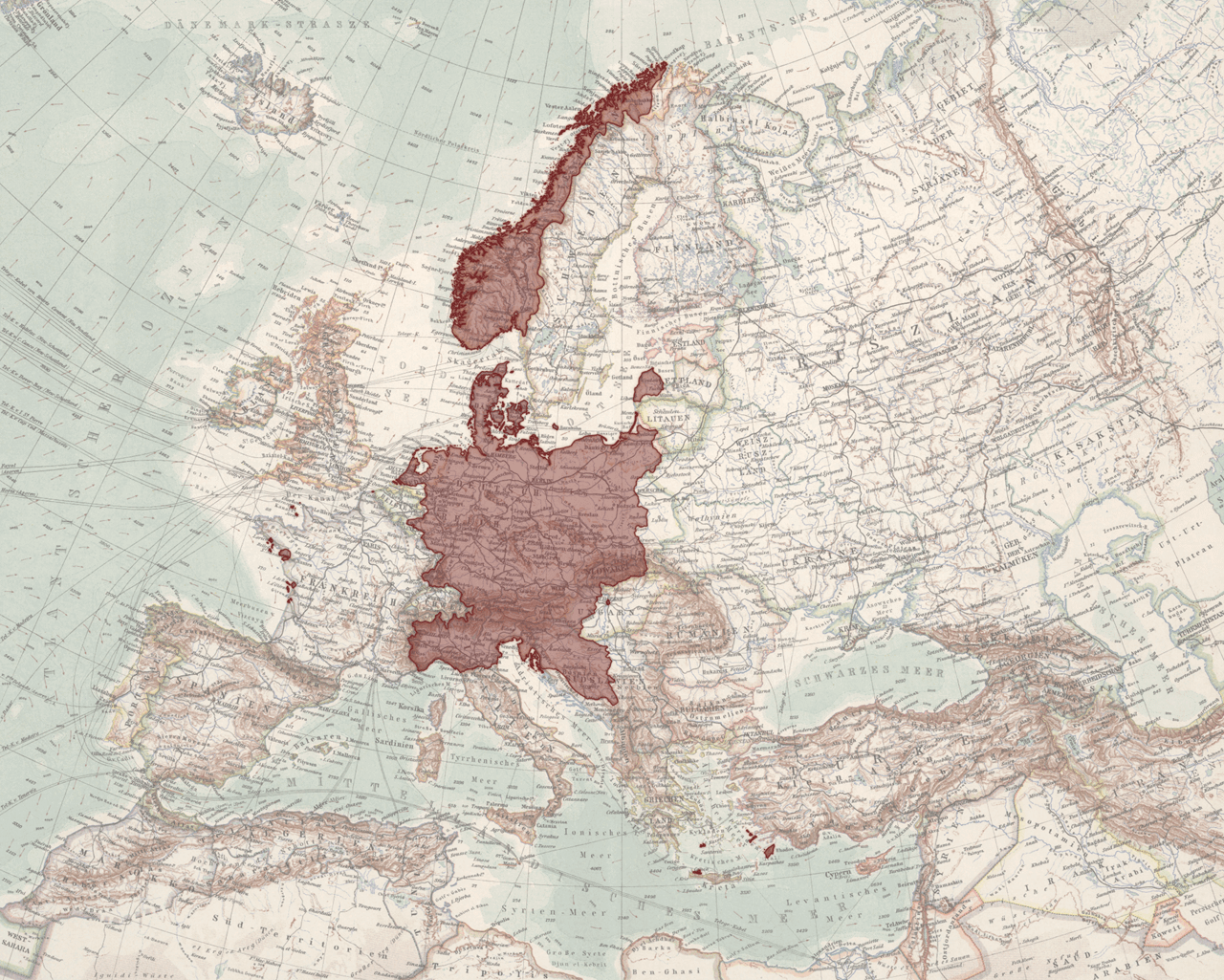 Europe Map: World War II Axis Forces In 1945