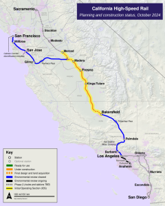 California High-Speed Rail Progress Map