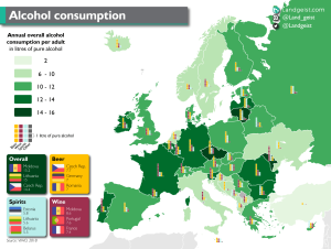 Europe's Alcohol Consumption Map