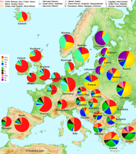 Europe's Genetic Makeup Map