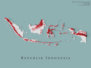 Indonesia Topographic Map | Wondering Maps