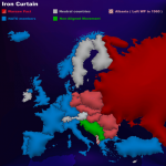 Iron Curtain Map | Wondering Maps