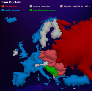 Iron Curtain Map | Wondering Maps