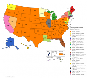 U.S. Spoken Languages Map | Wondering Maps