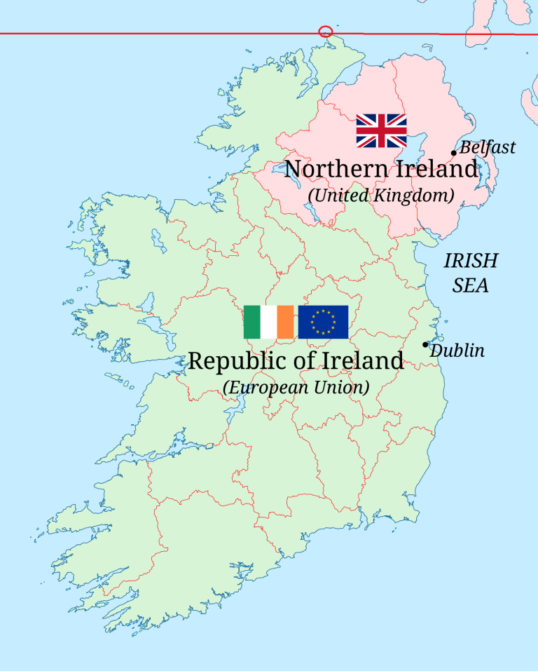 North Ireland vs. Northern Ireland Map