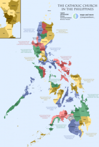 Catholic Dioceses in the Philippines | Wondering Maps