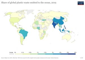 Global Plastic Waste Emission Map | Wondering Maps