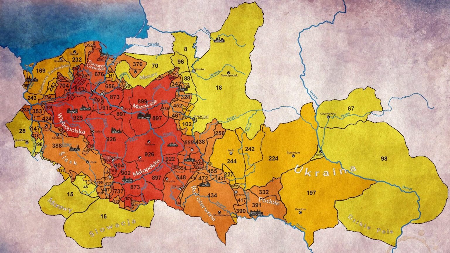 Poland Historical Borders Map (17th Century - Present)