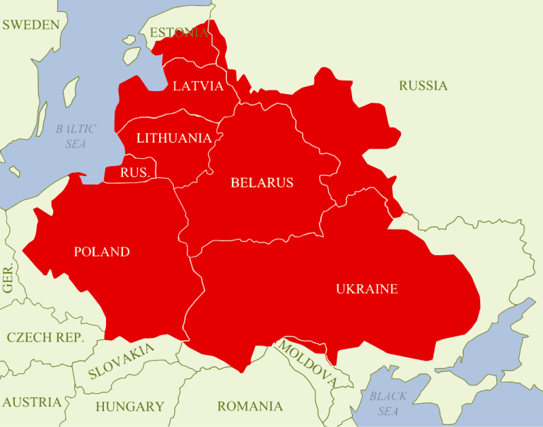 Poland Historical Borders Map (17th Century - Present)