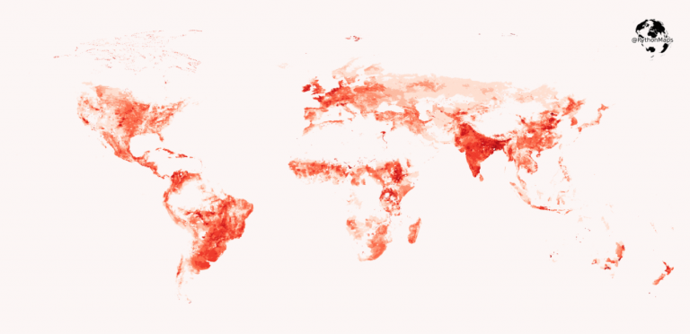 Global Cow Population Map | Wondering Maps