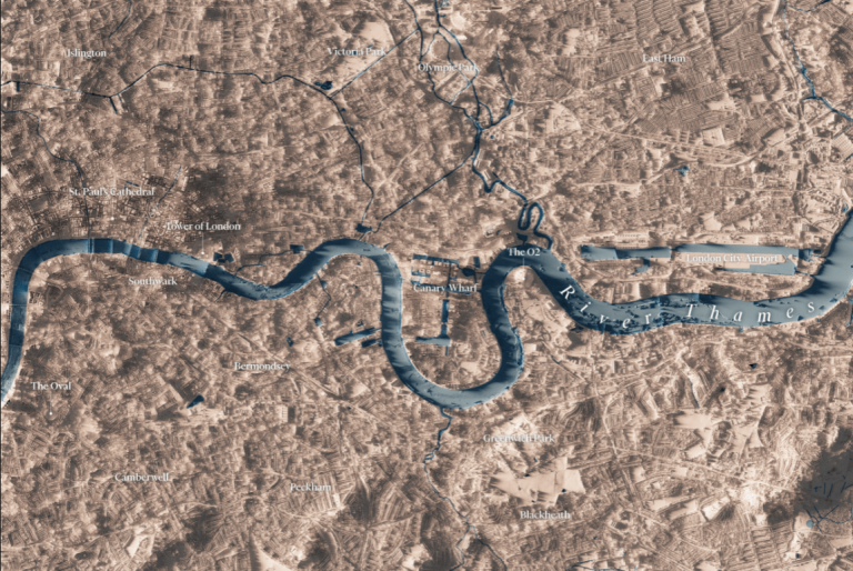 River Thames Map | Wondering Maps