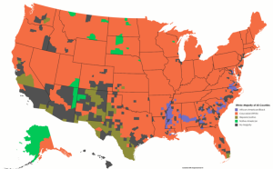 U.S. Ethnic Majorities by County Map | Wondering Maps